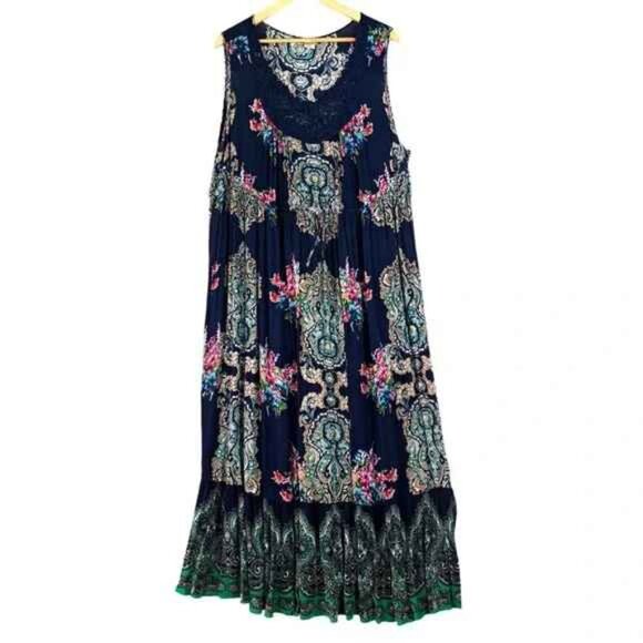 Bila | Dresses | Bila Sleeveless Boho Long Dress Xl | Poshmark